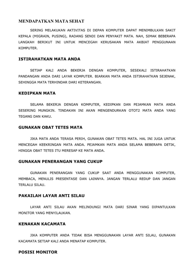 Kumpulan tips dan trik yang bermanfaat untuk sehari hari | PDF