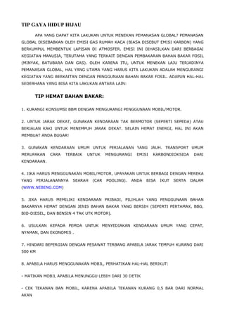 Kumpulan tips dan trik yang bermanfaat untuk sehari hari | PDF