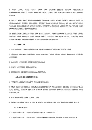 Kumpulan tips dan trik yang bermanfaat untuk sehari hari | PDF