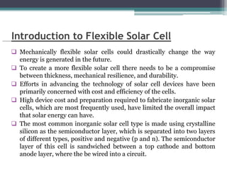 Flexible Photovoltaic Technology Presentation | PPTX