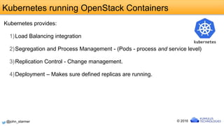 OpenStack and Containers - Will they blend? A prequel. SF Bay OpenStack ...