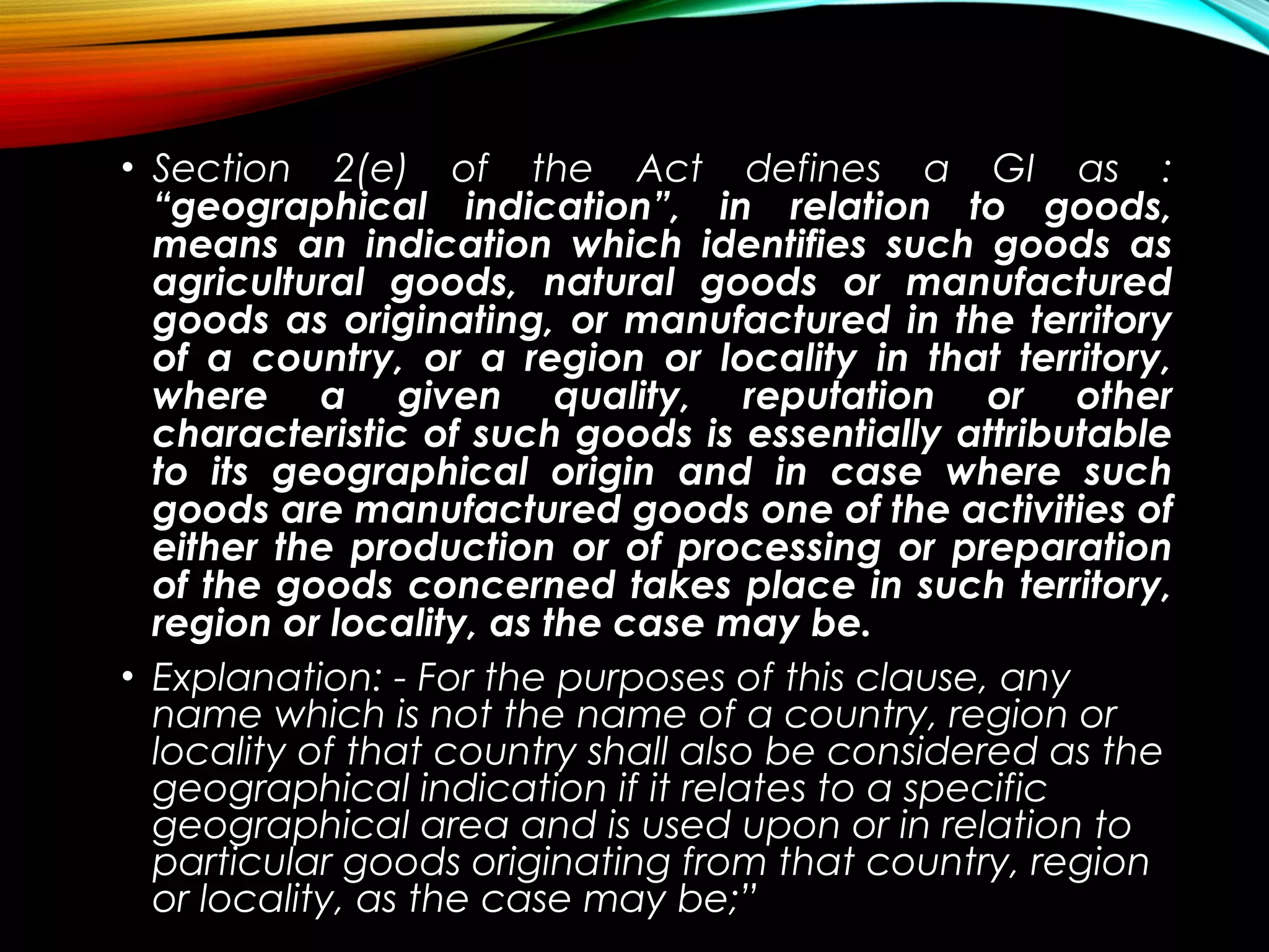 Geographical indications | PPT