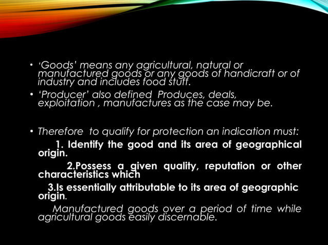 Geographical indications | PPT