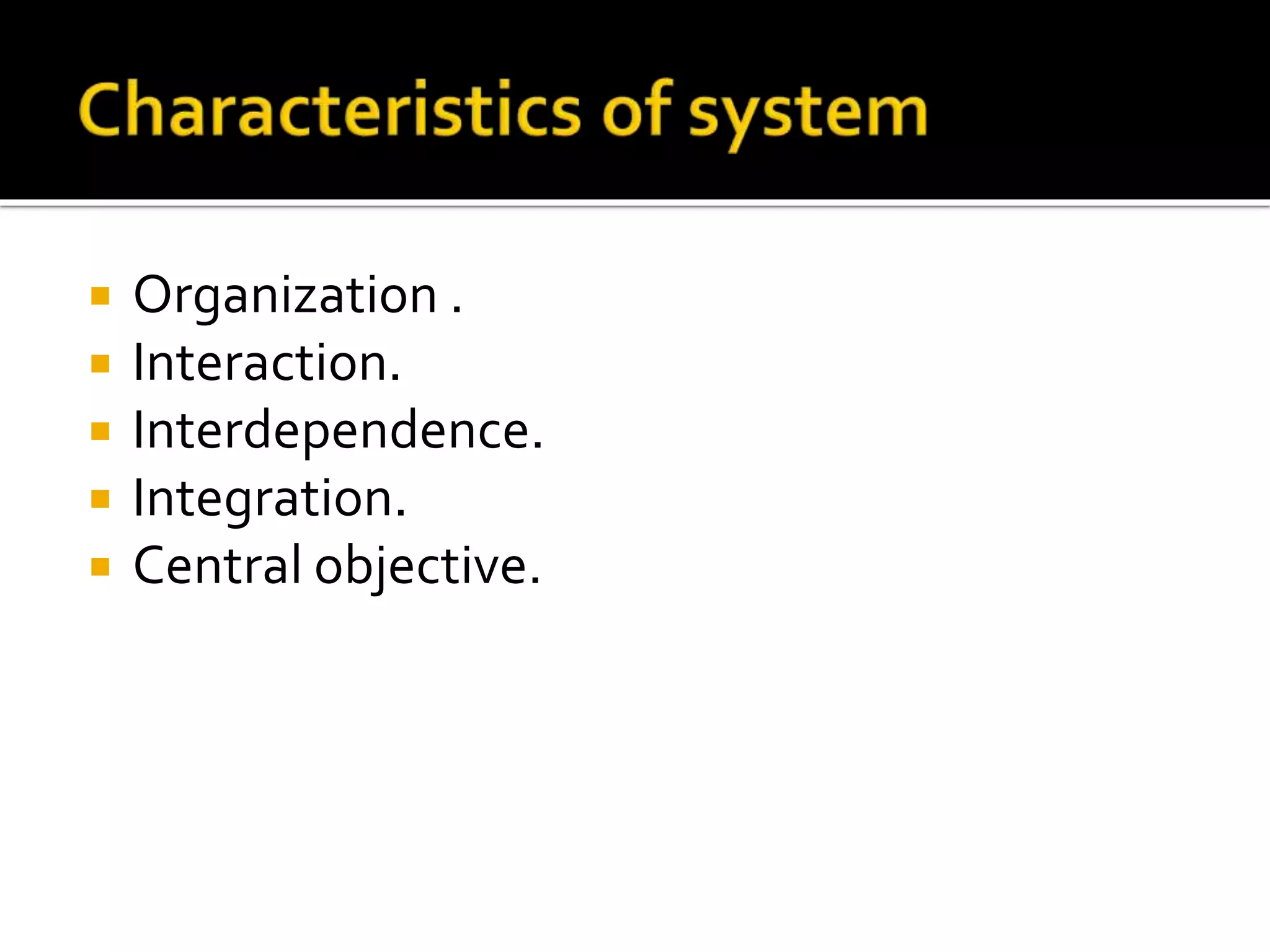 Elements of system ppt | PPTX