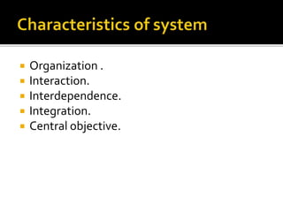 Elements of system ppt | PPTX