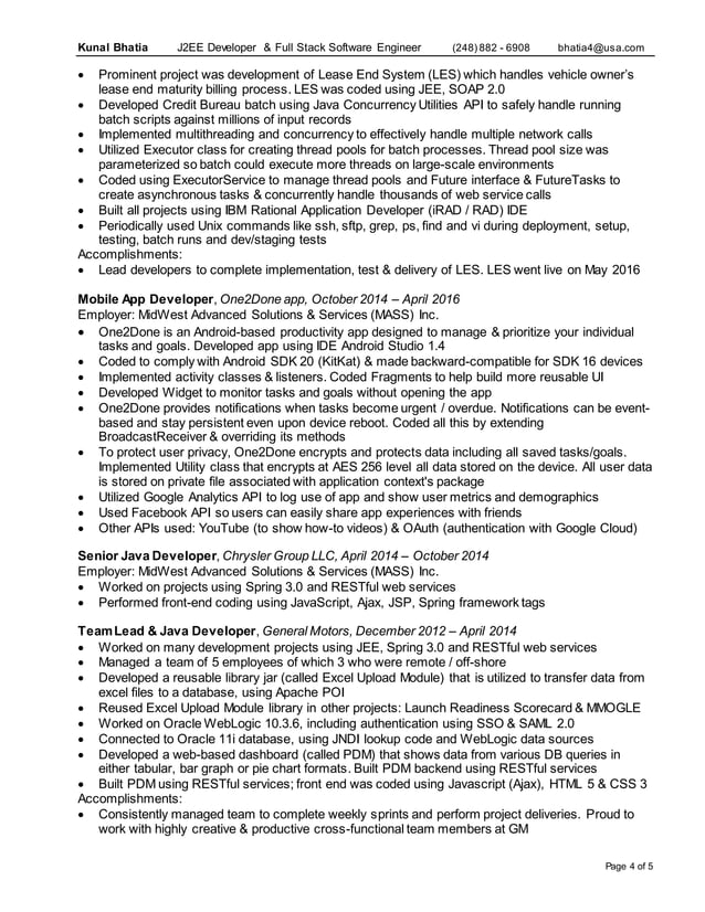 Kunal bhatia resume mass | DOCX