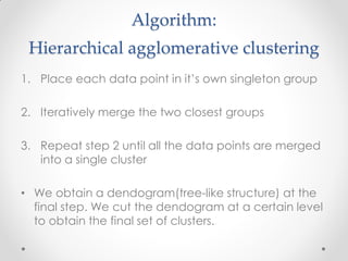 Mean shift and Hierarchical clustering | PDF