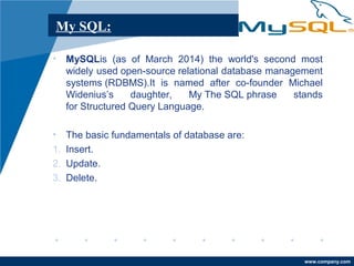 Fundamentals of JAVA | PPT
