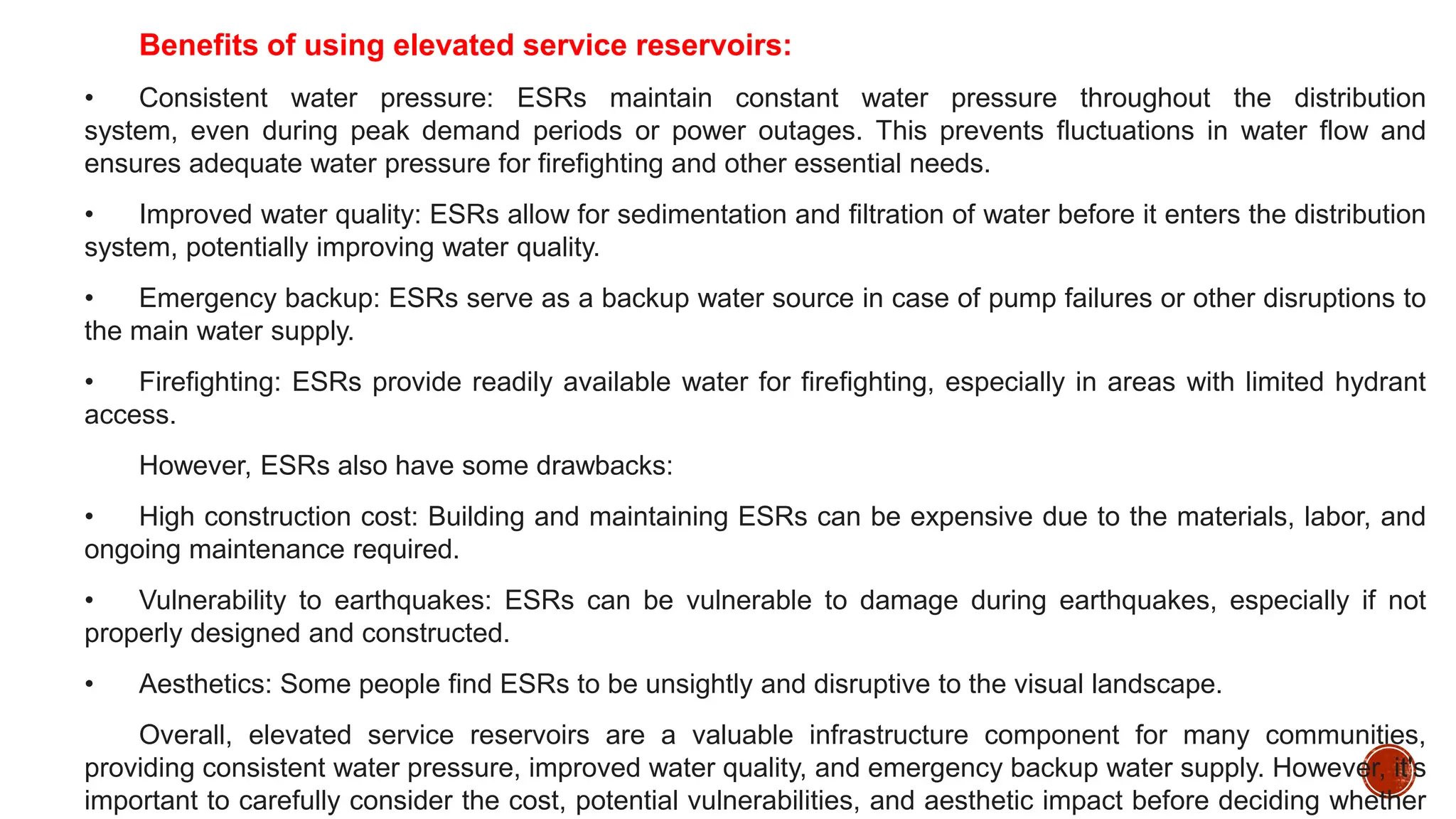 Environmental engineering elevated service reservoir | PPTX