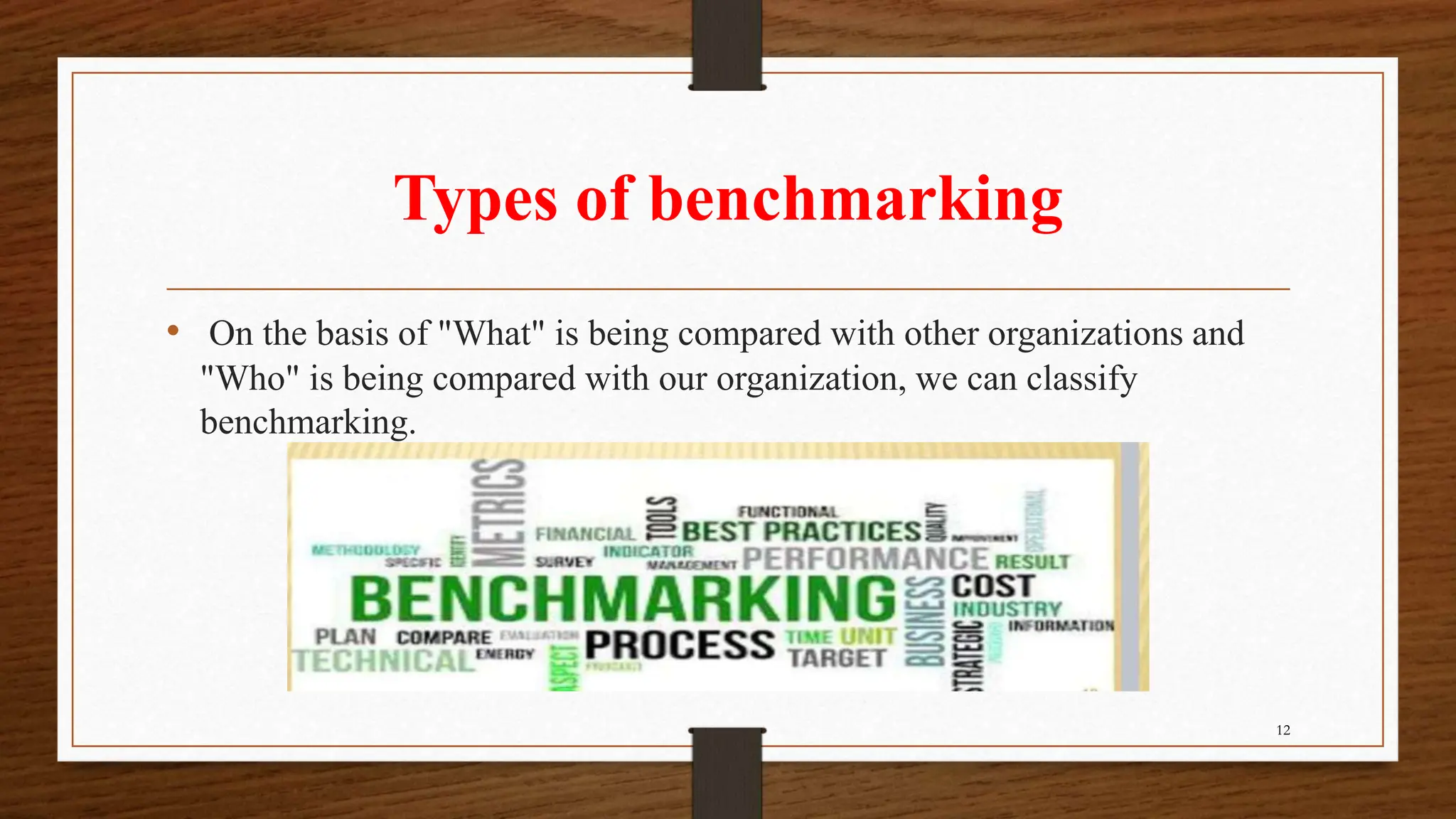 Benchmarking, Introduction, Defination, Reasons, Benefits and types of ...