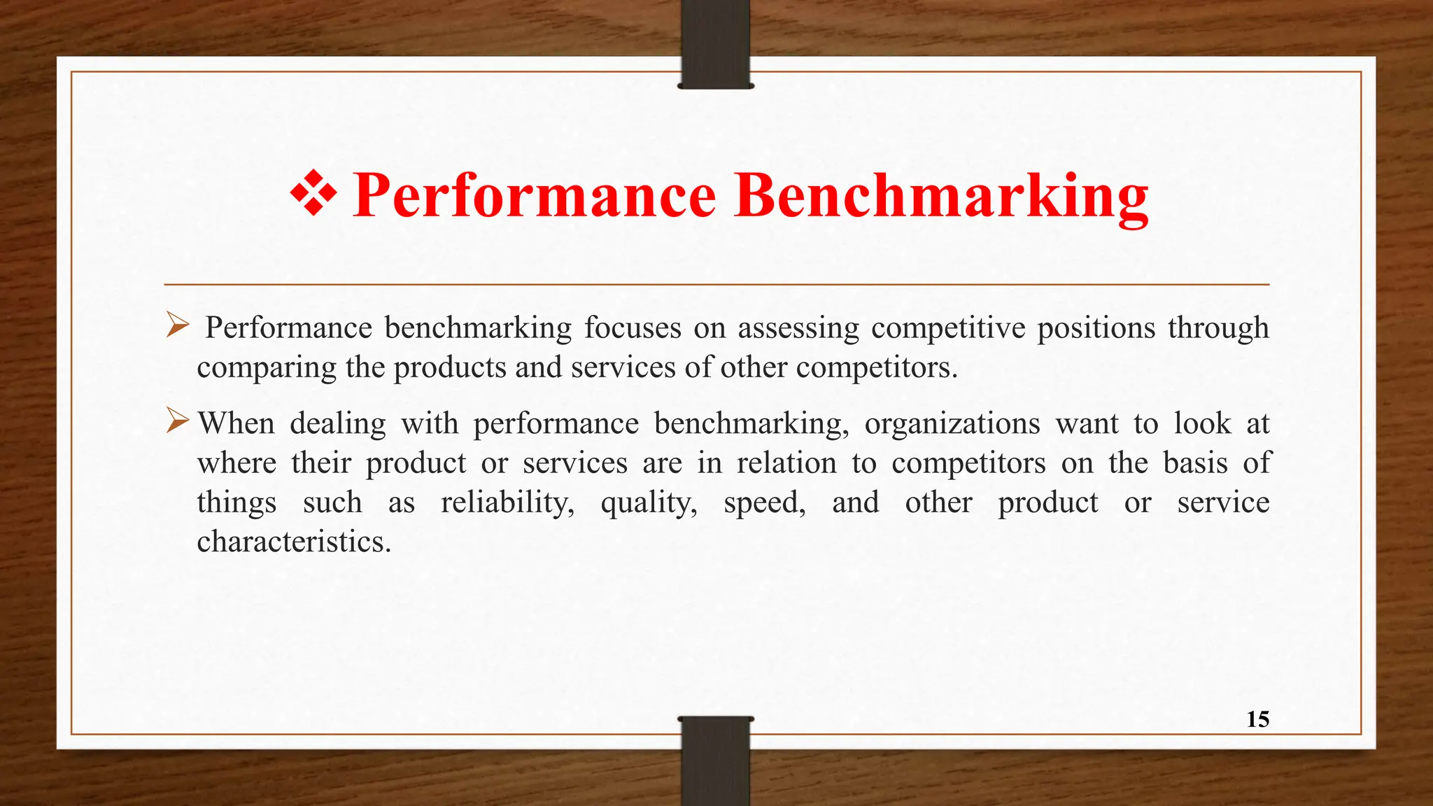 Benchmarking, Introduction, Defination, Reasons, Benefits and types of ...
