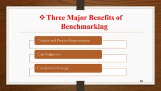 Benchmarking, Introduction, Defination, Reasons, Benefits and types of ...