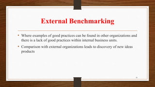 Benchmarking, Introduction, Defination, Reasons, Benefits and types of ...