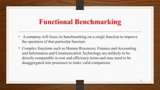 Benchmarking, Introduction, Defination, Reasons, Benefits and types of ...