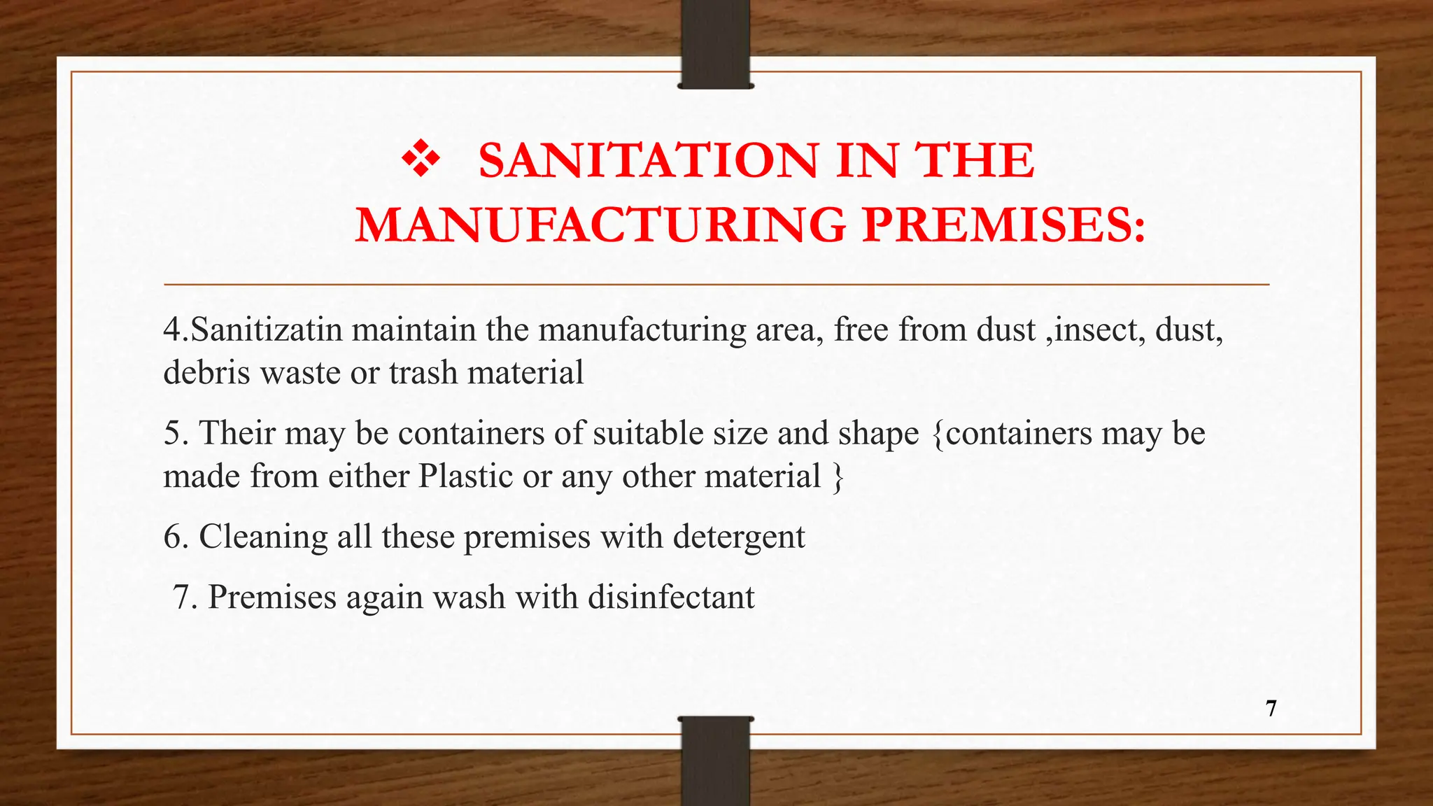 Sanitation in manufacturing premises, Mixups and cross contamination.pptx