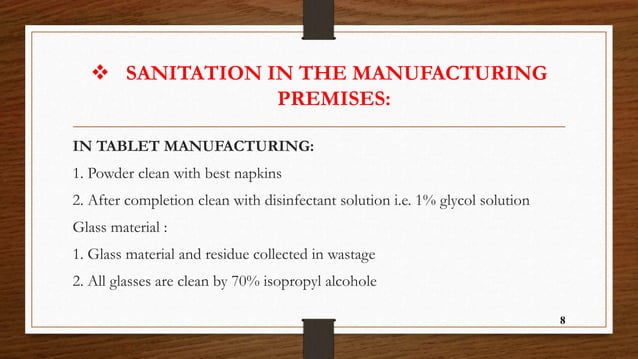 Sanitation in manufacturing premises, Mixups and cross contamination.pptx