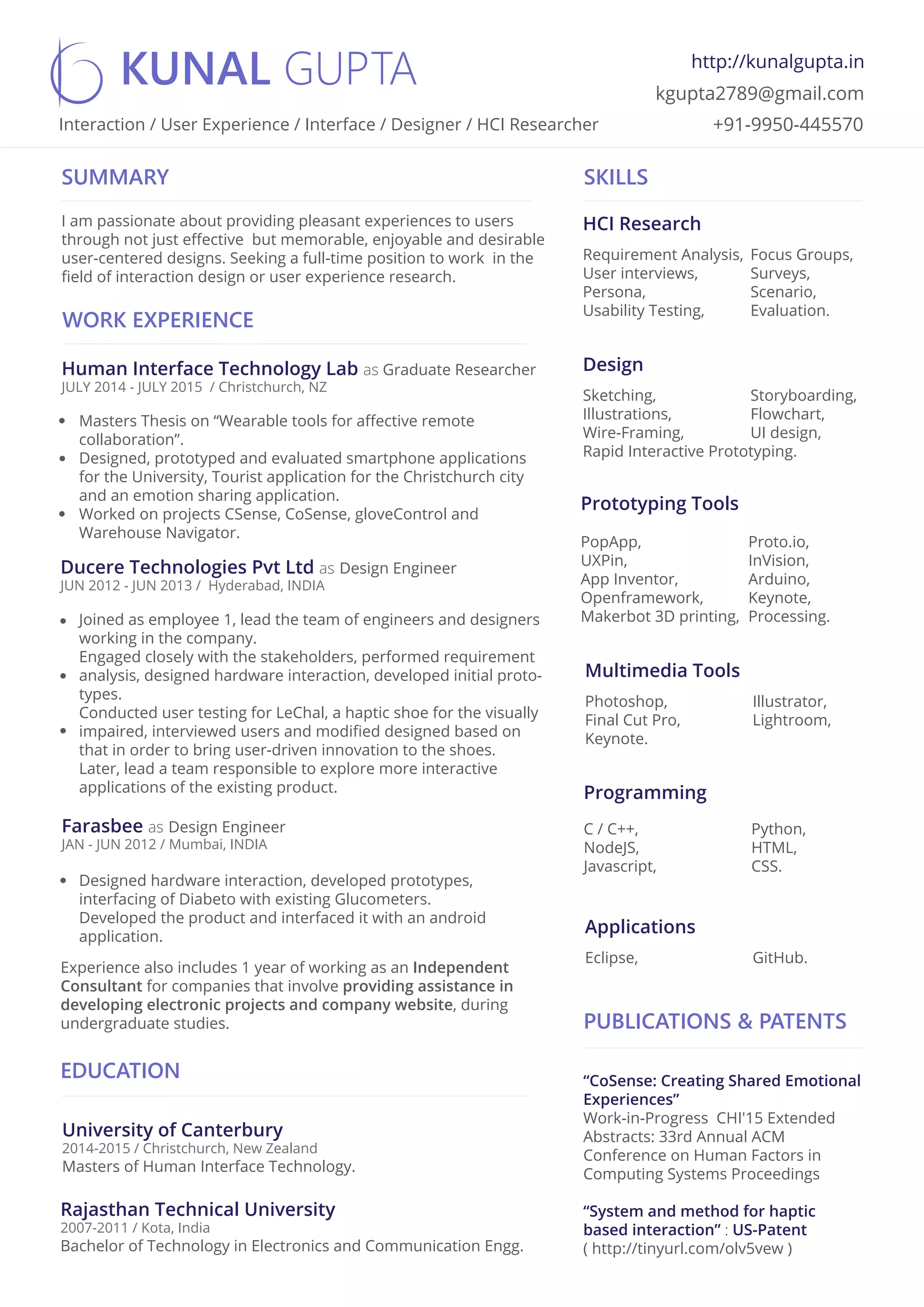 Kunal resume | PDF | Computer Software and Applications | Computing