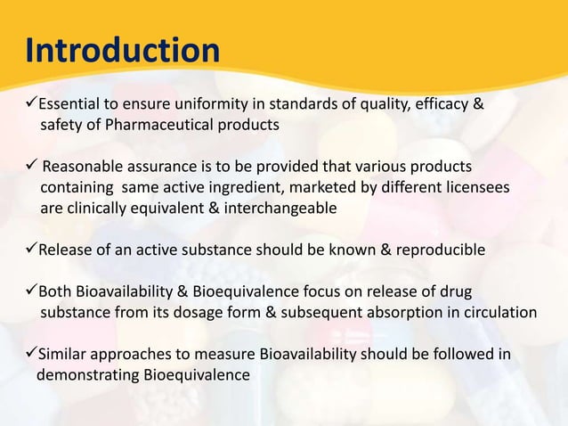 Bioavailability and Bioequivalence Studies | PPTX