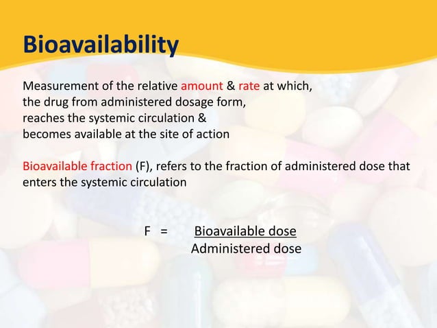 Bioavailability and Bioequivalence Studies | PPTX