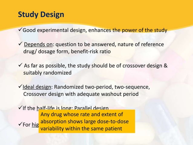 Bioavailability and Bioequivalence Studies | PPTX