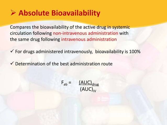 Bioavailability and Bioequivalence Studies | PPTX