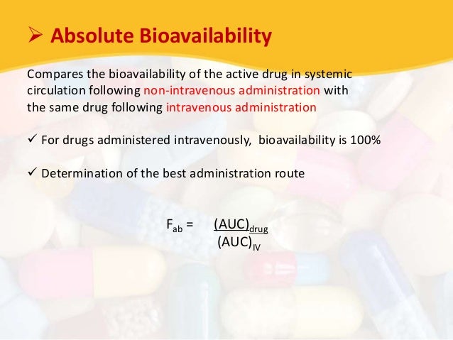 Bioavailability and Bioequivalence Studies