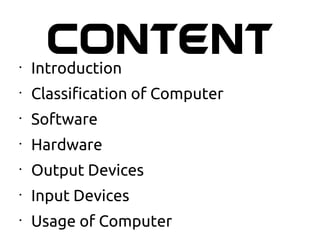 Presentation on Computer. | PPT