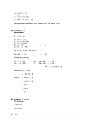 Kunci jawaban-un-matematika-paket-i | PDF