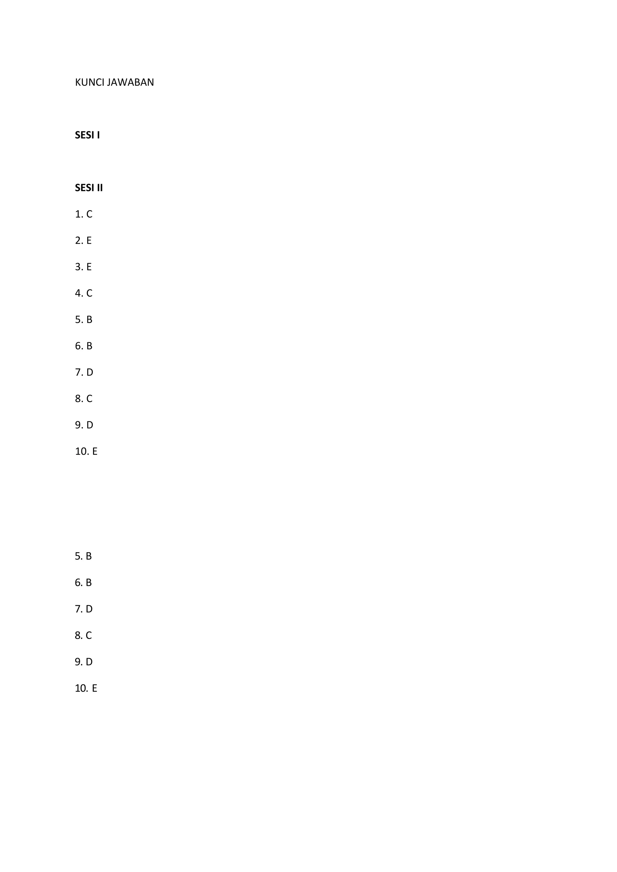 Kunci jawaban | DOCX