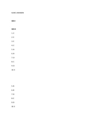 Kunci jawaban | DOCX