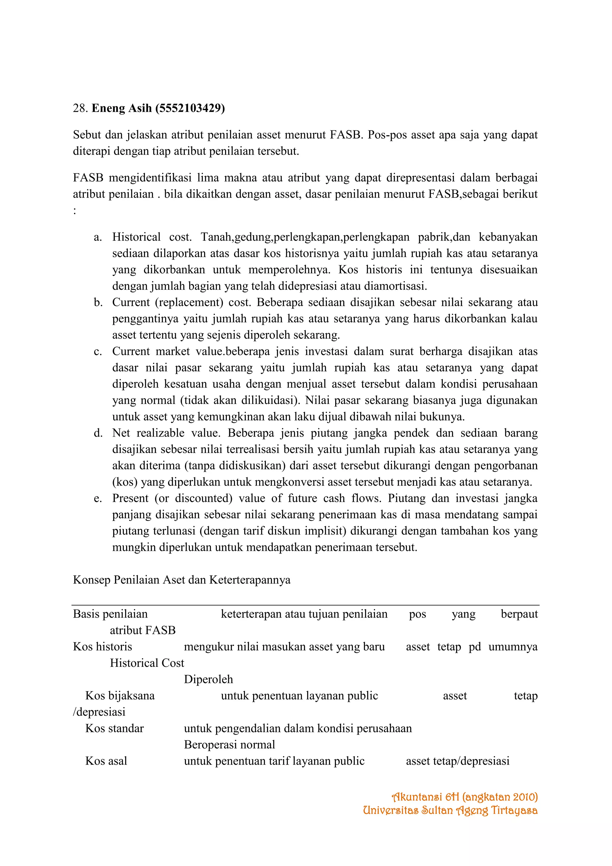 Kunci jawaban bab 6 teori akuntansi suwardjono | DOCX