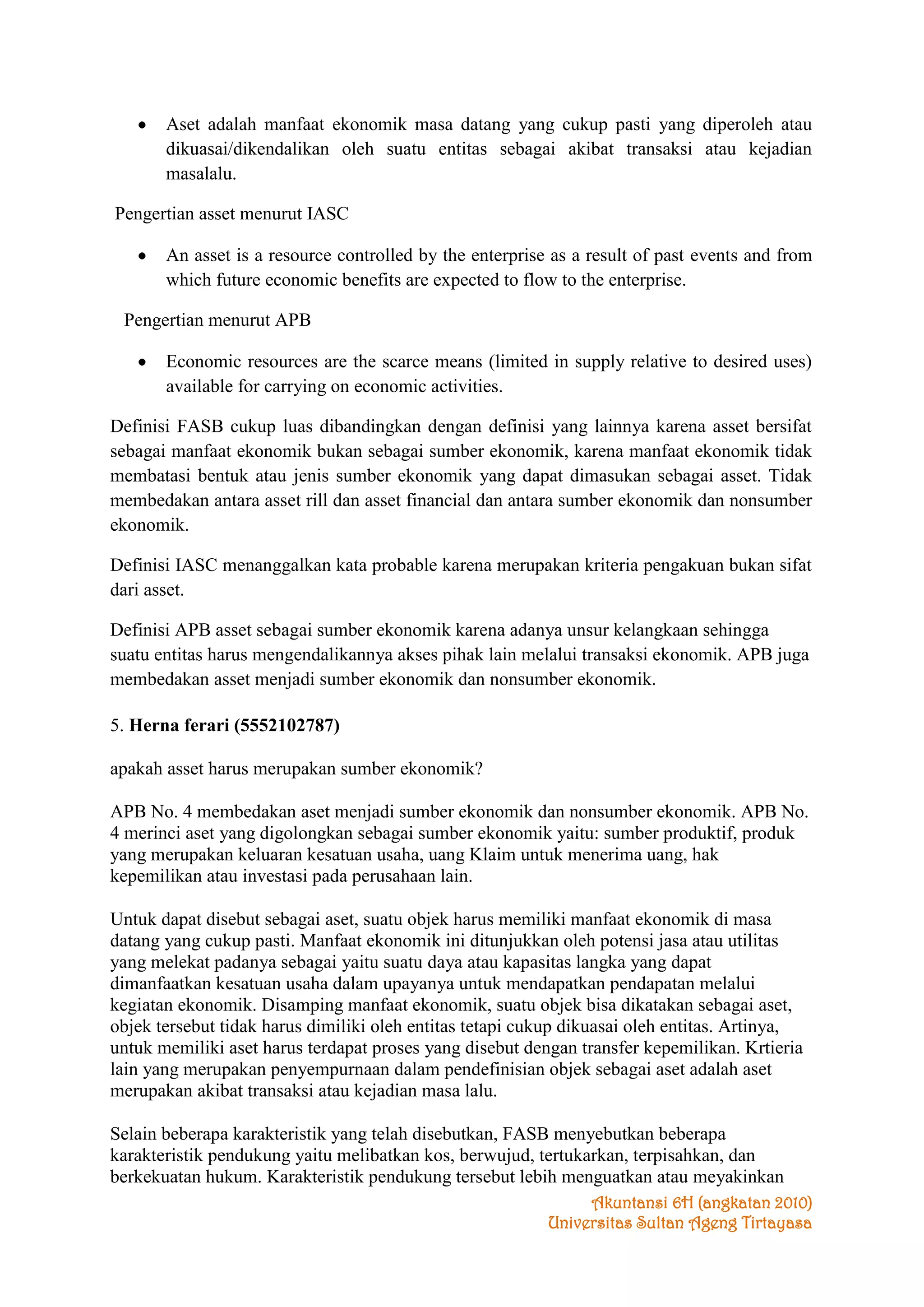 Kunci jawaban bab 6 teori akuntansi suwardjono | DOCX