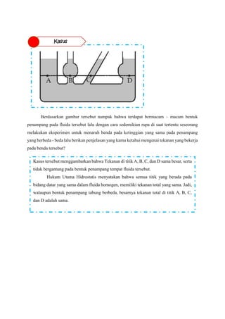 Kunci LKPD Tekanan Hidrostatis | PDF