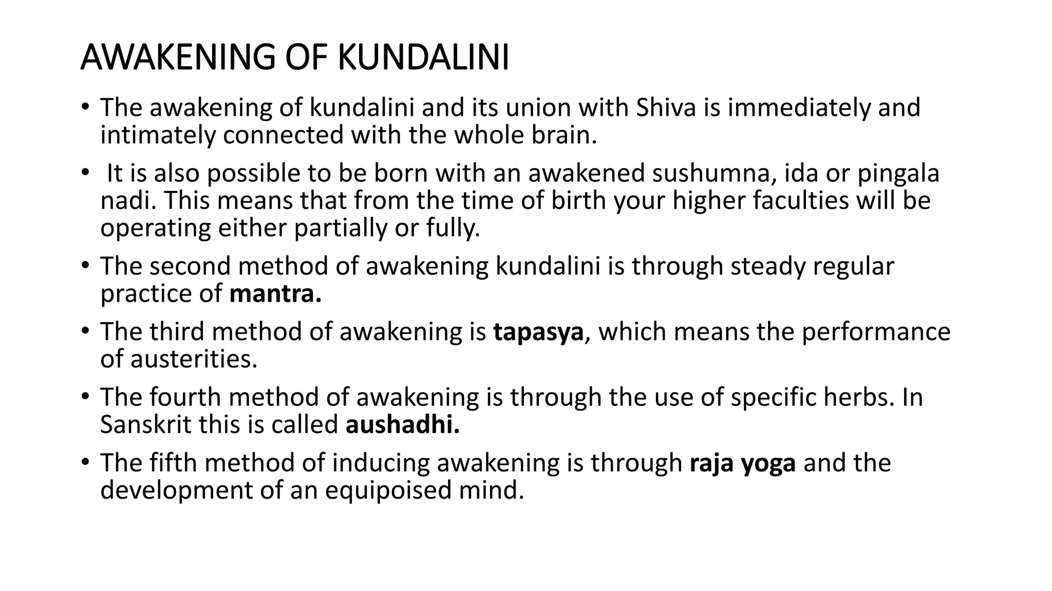 Kundalini | PPTX