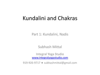 Kundalini And Chakras | PPTX