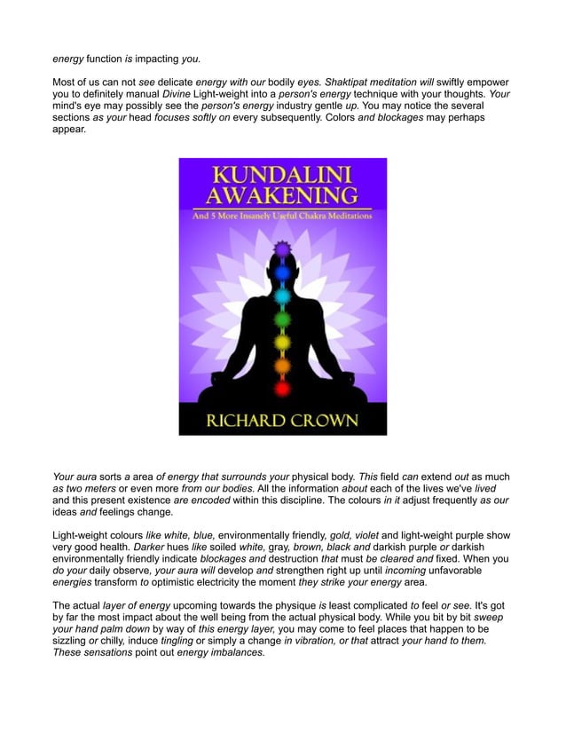 Kundalini Shaktipat Raises Your Kundalini | PDF