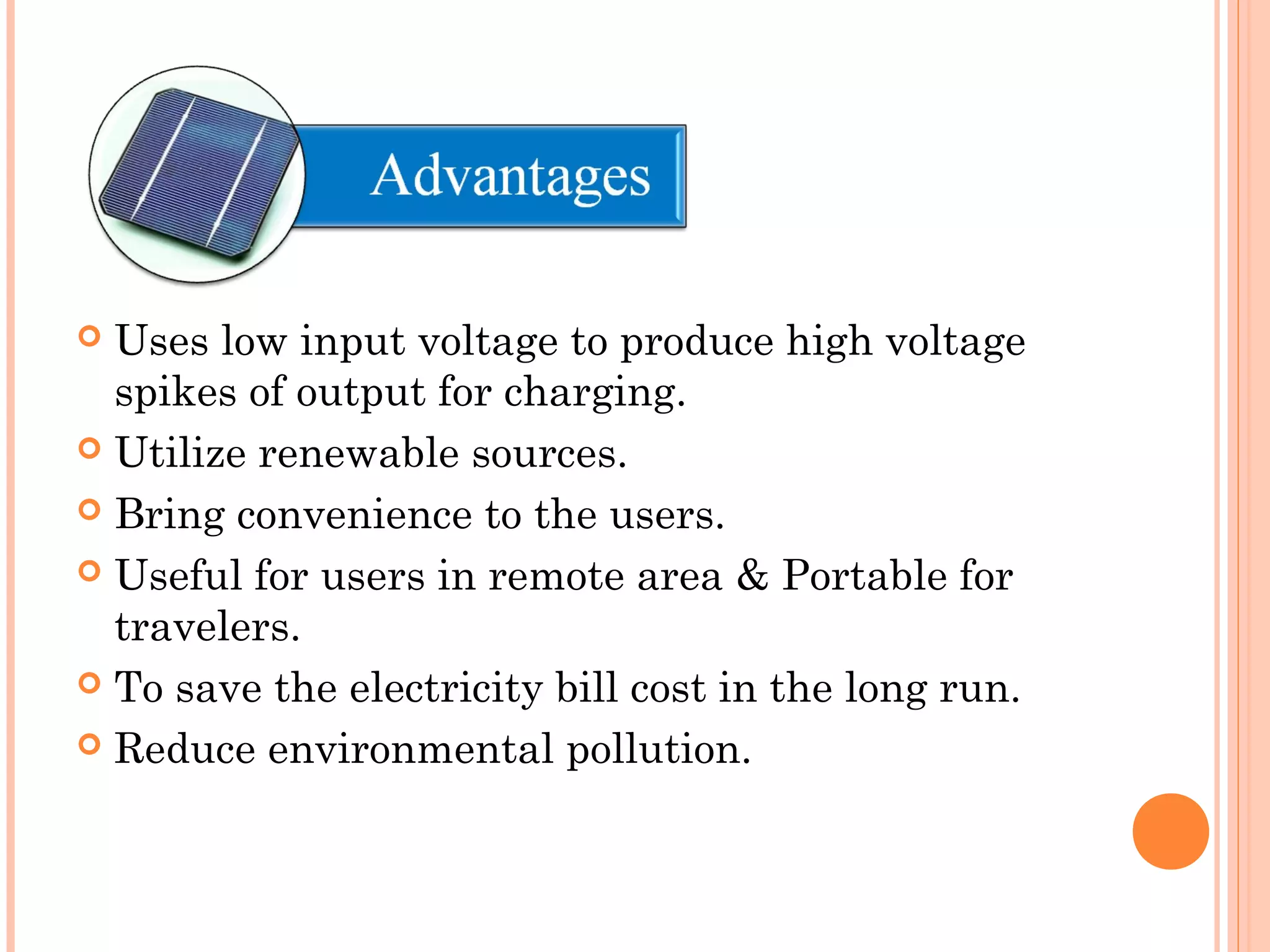 SOLAR MOBILE CHARGER | PPT