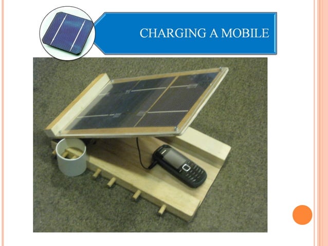 SOLAR MOBILE CHARGER | PPT | Home Utilities | Personal Finance