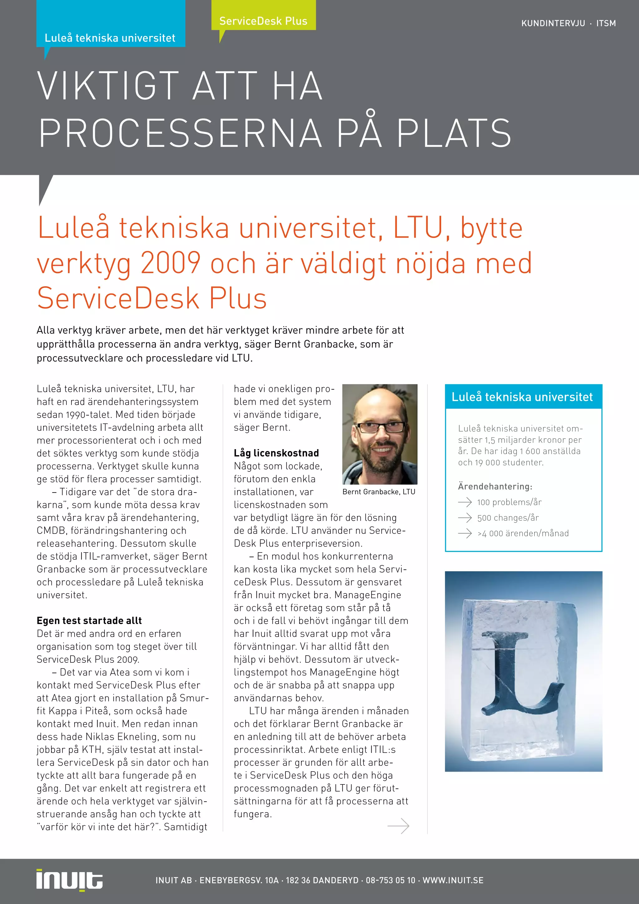 Viktigt med processer för Luleå Tekniska Universitet | PDF