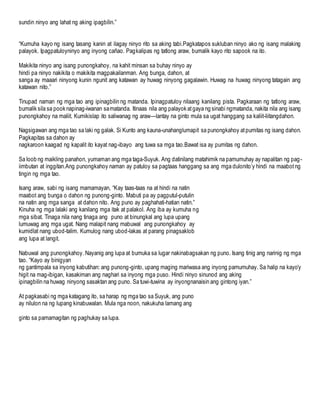 Kung bakit nasa ilalim ng lupa ang ginto | DOCX