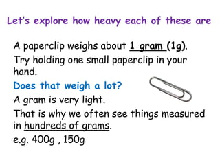 Kungfu math p3 slide10 (mass) pdf | PDF | Physics | Science