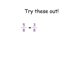 Kungfu math p3 slide8 (subtraction- fraction) | PPT