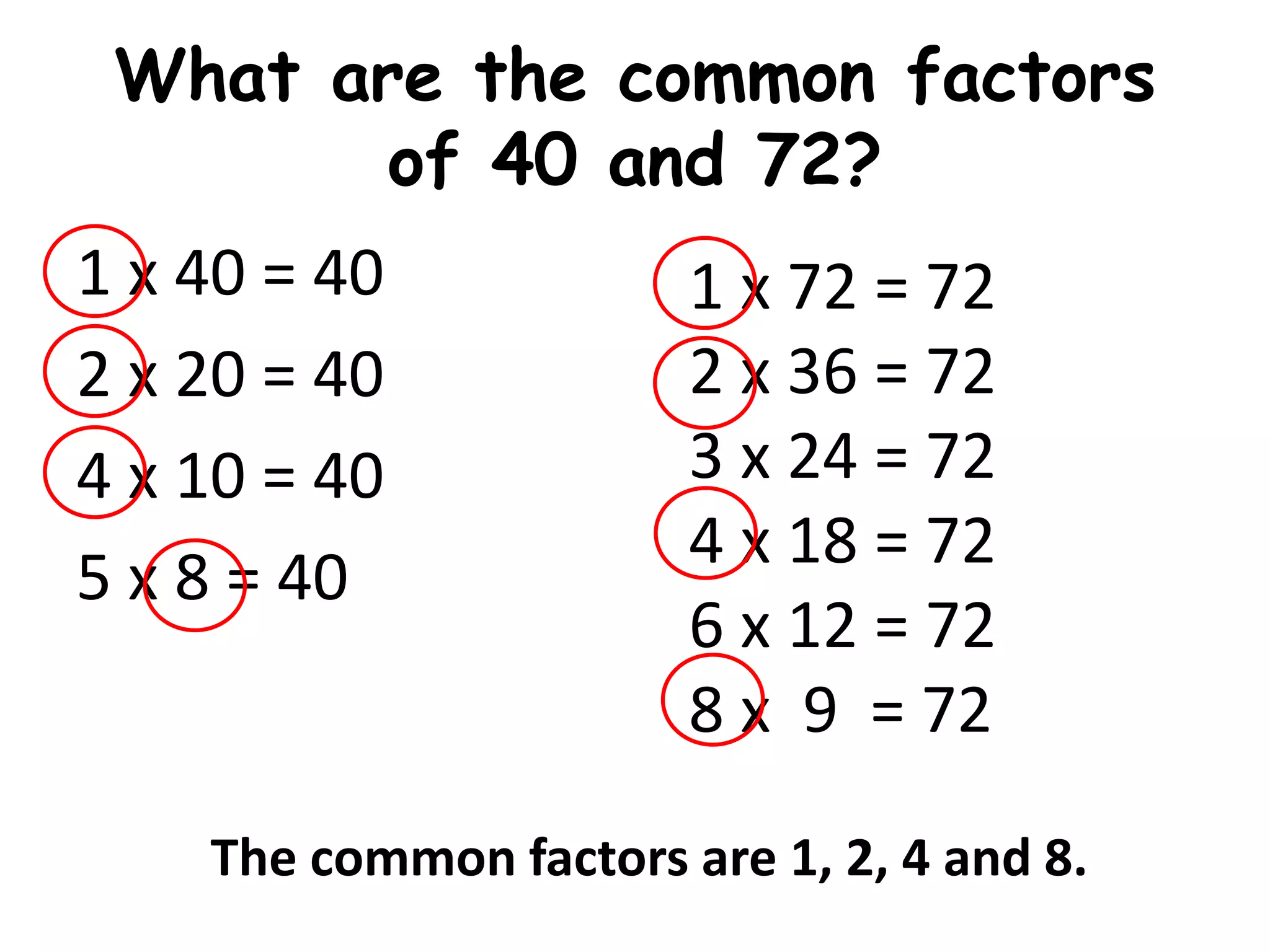 Kungfu math p4 slide4 (factors)pdf | PDF