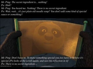 Kungfu panda philosophy | PPTX