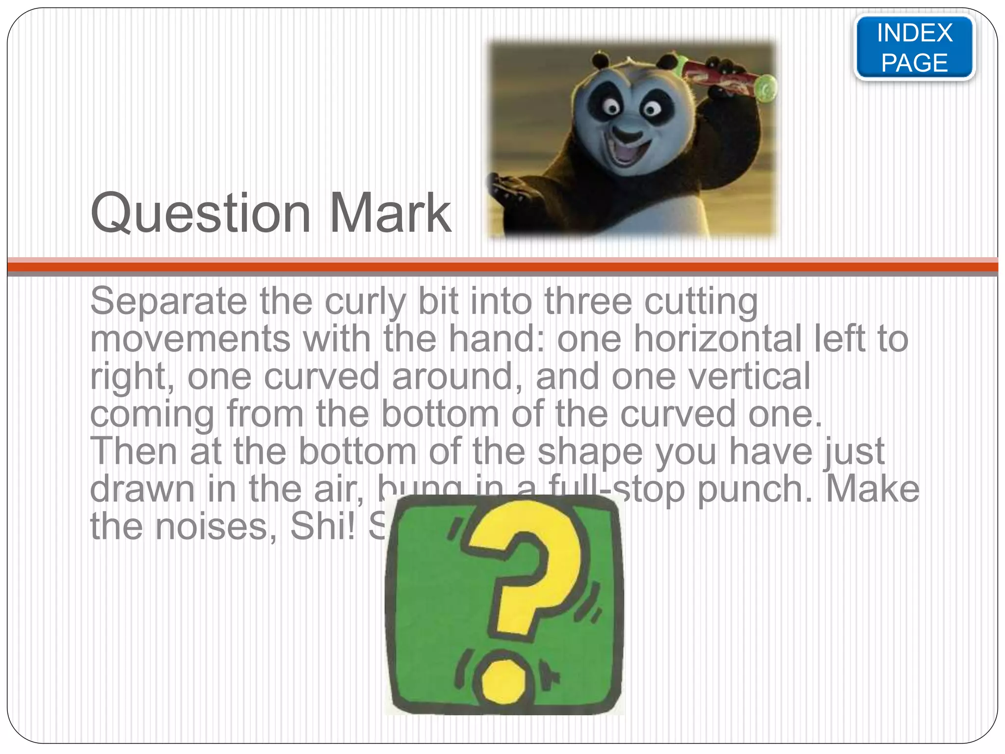 Kung Fu Punctuation Guidelines Ppt
