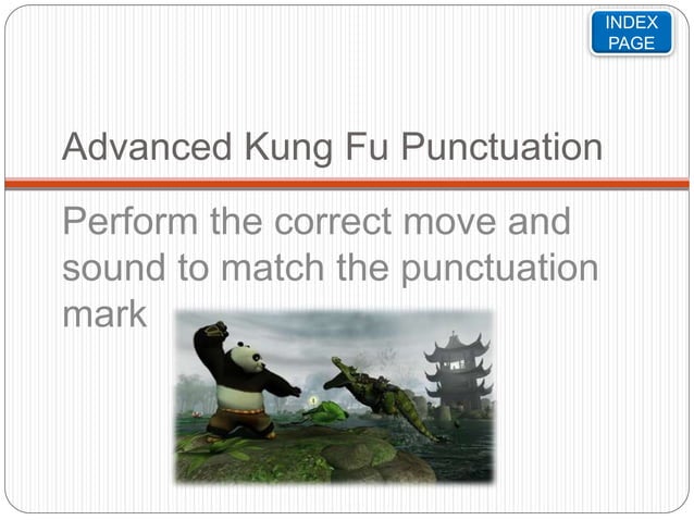 Kung fu punctuation. GUIDELINES | PPTX | Drawing and Sketching | Arts ...