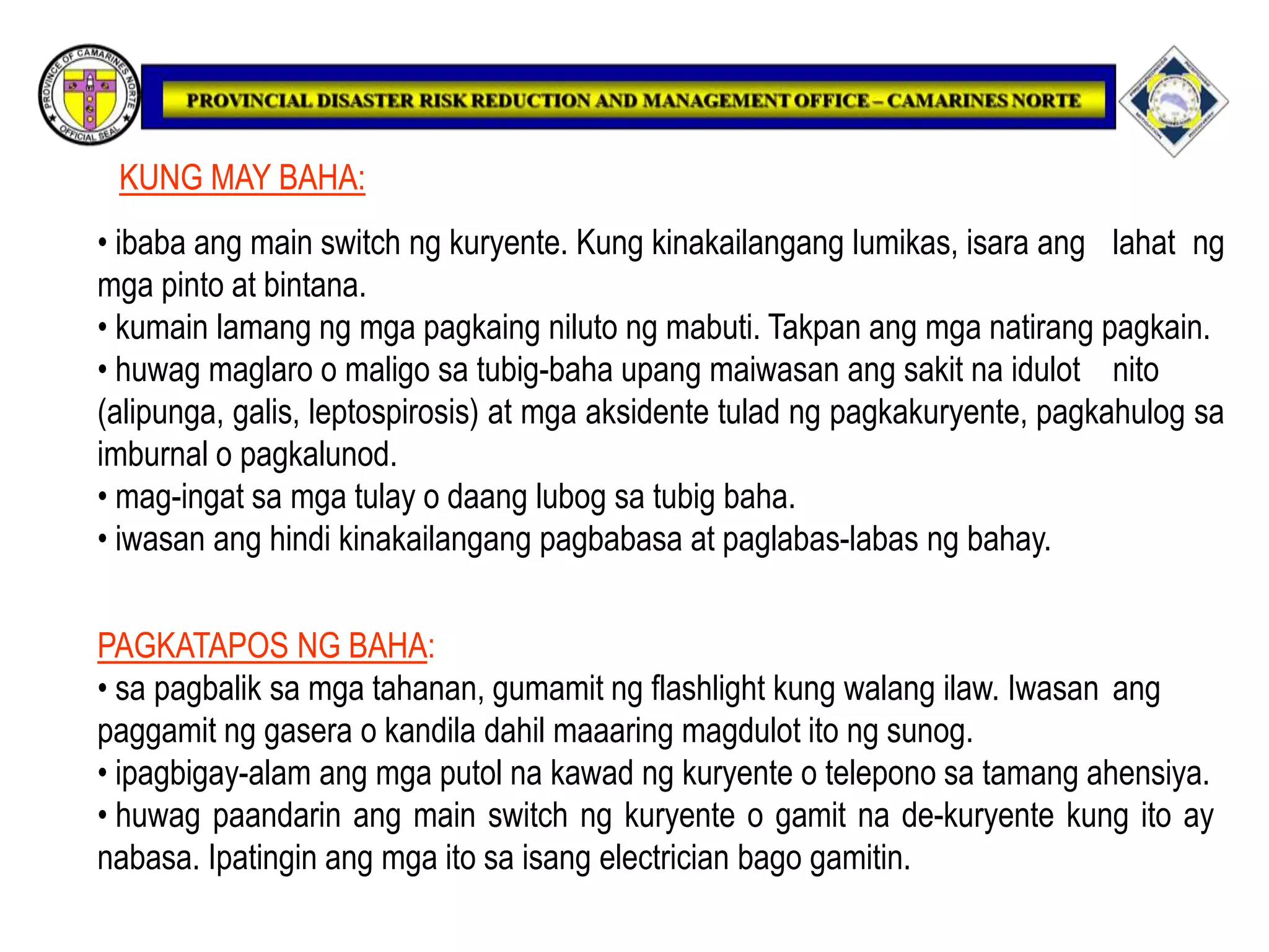 paghahanda sa kalamidad | PPTX