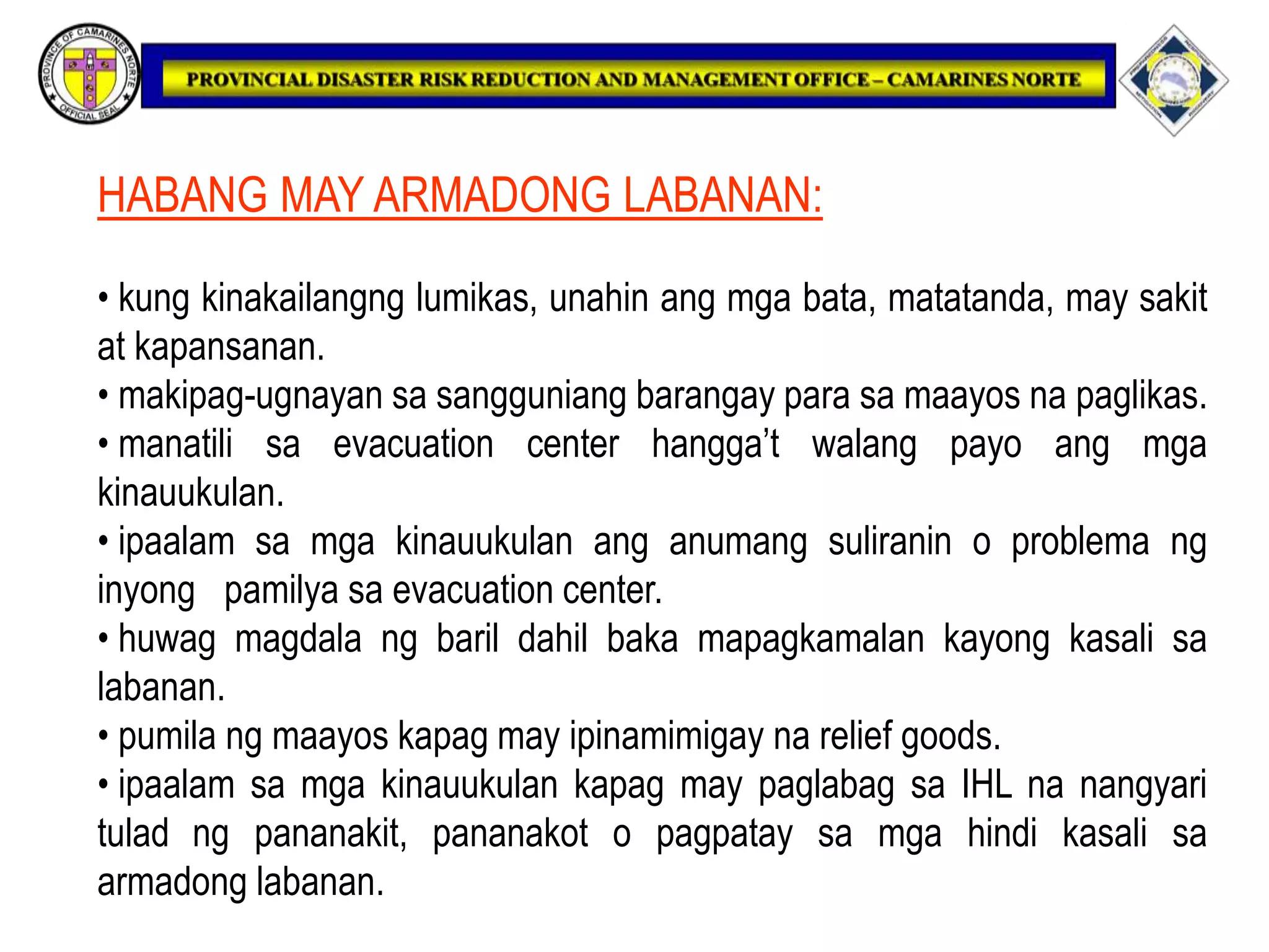 paghahanda sa kalamidad | PPTX