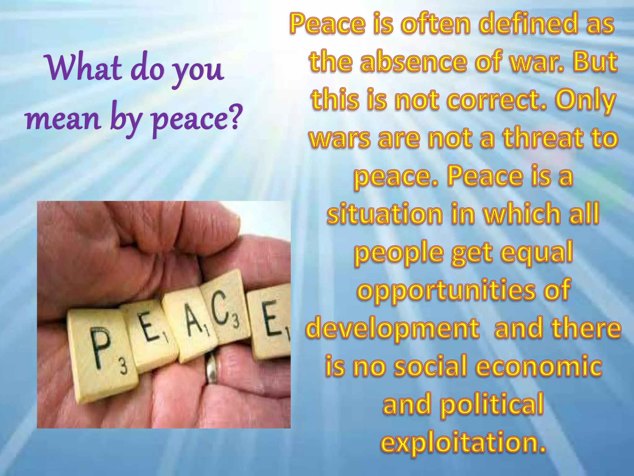 Peace | PPTX