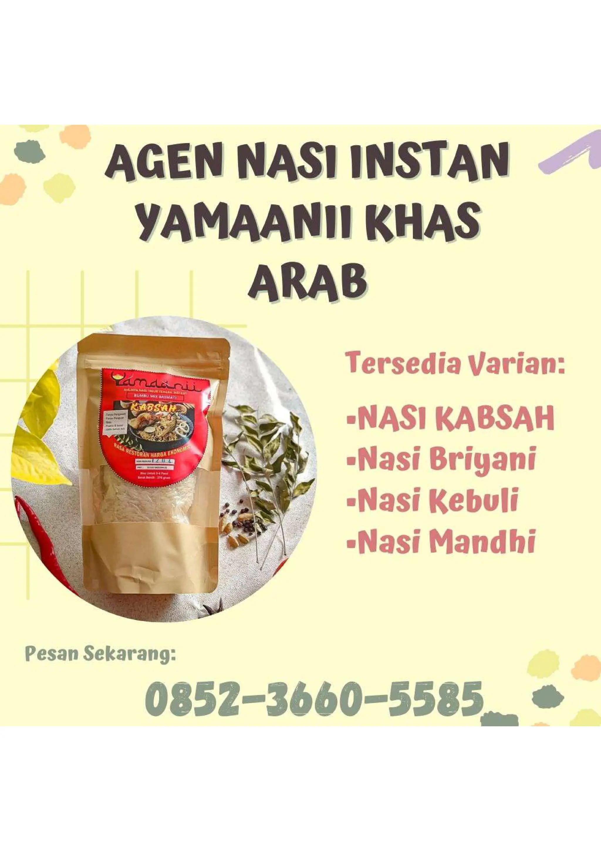 Bumbu Nasi Mandhi Asli, Bikin Nasi Khas Arab Seperti di Restoran | PDF